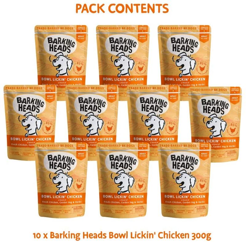 Barking Heads Bowl Lickin’ Chicken 10 x 300g – Pallatts Limited